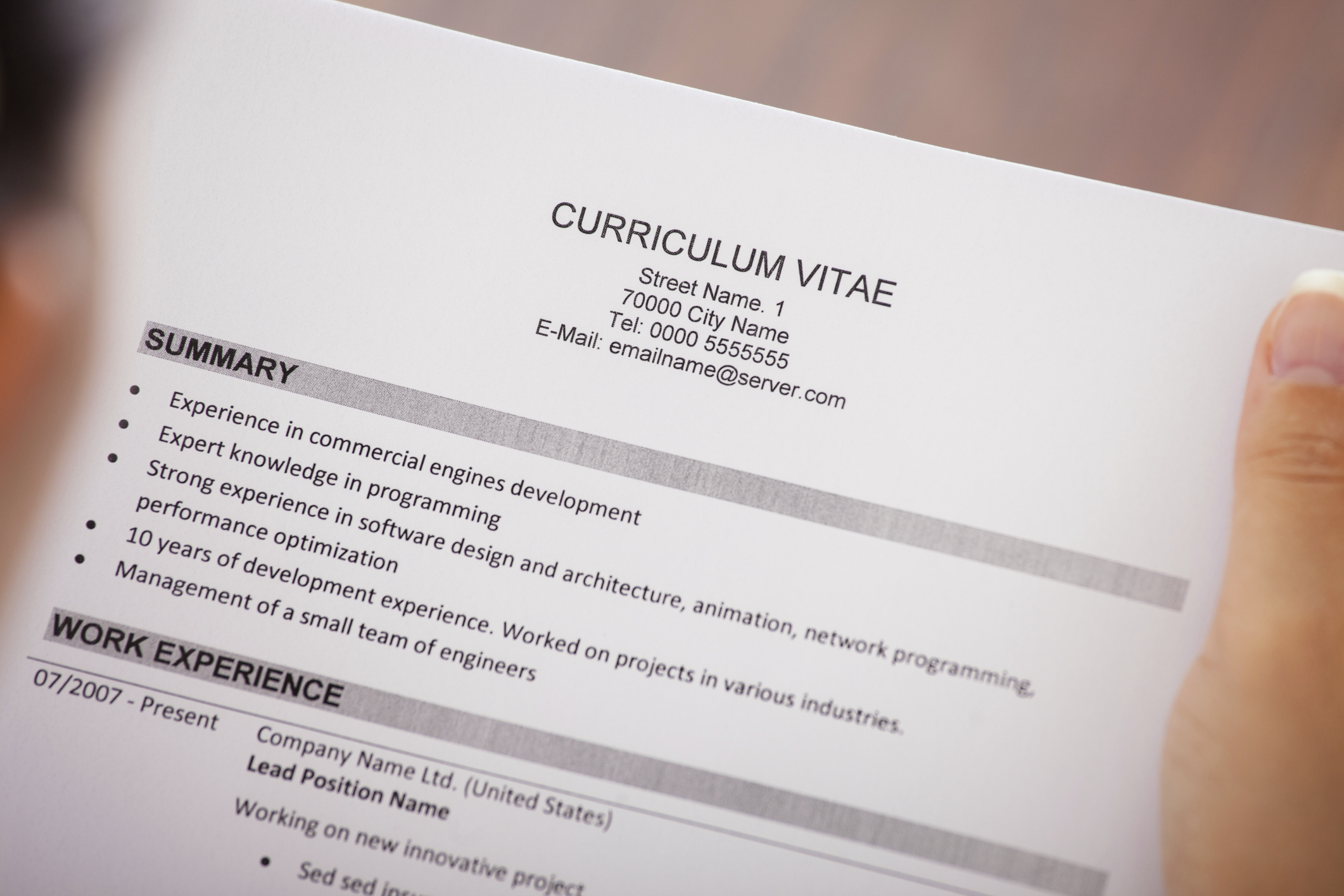 What Type Of Paper Should A Resume Be Printed On Career Trend